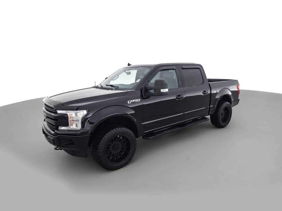Used Leveled 2018 Black Ford F150 LARIAT 3.5L V6 For Sale