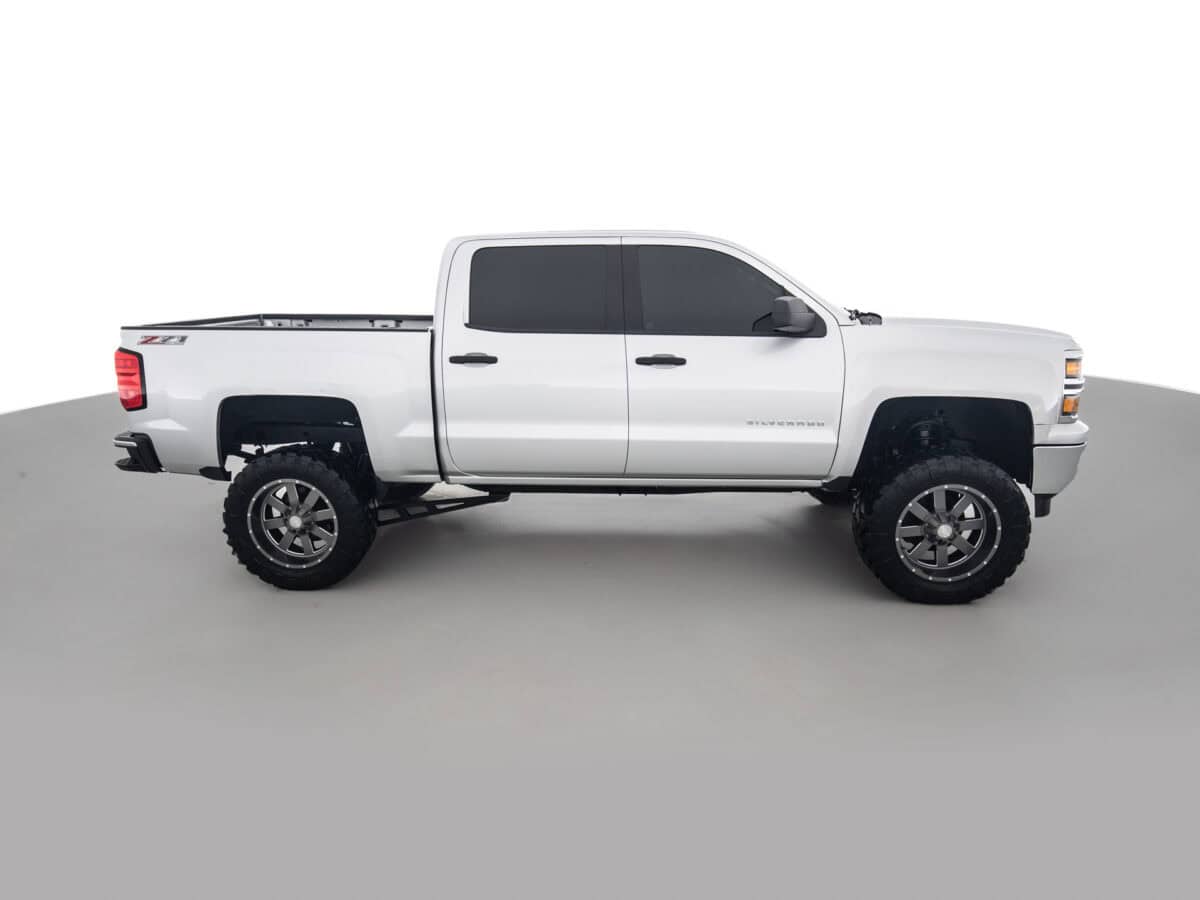 Used Lifted 2014 Silver Chevrolet Silverado 1500 LTZ 5.3L V8 For Sale