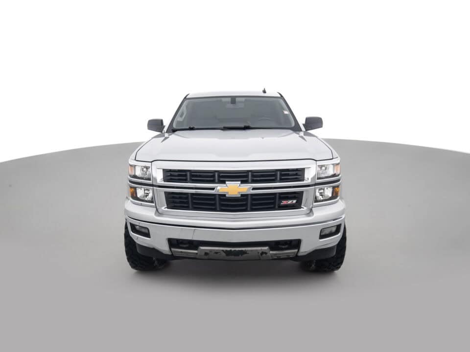 Used Lifted 2014 Silver Chevrolet Silverado 1500 LTZ 5.3L V8 For Sale